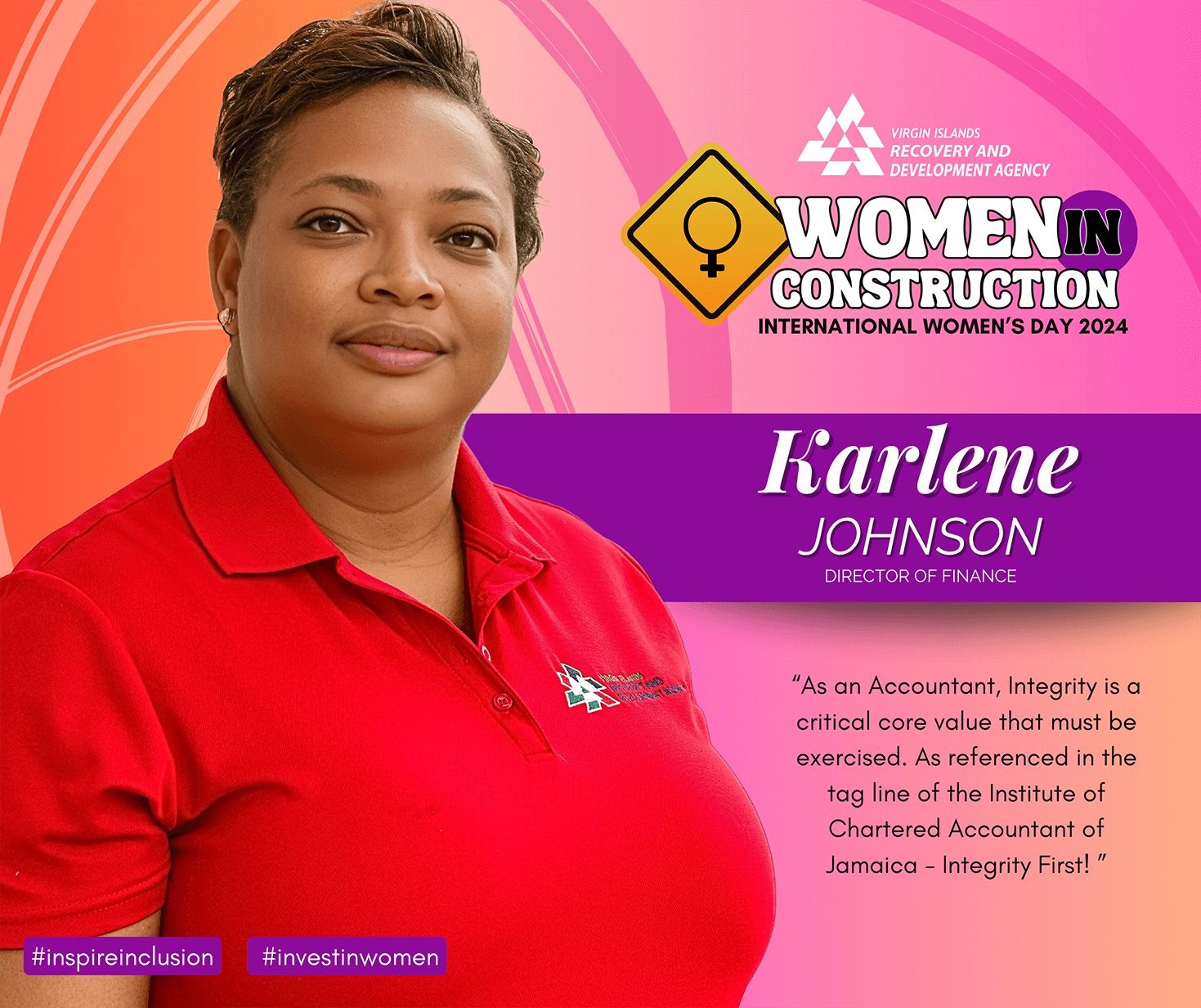 KARLENE JOHNSON – Virgin Islands Recovery and Development Agency
